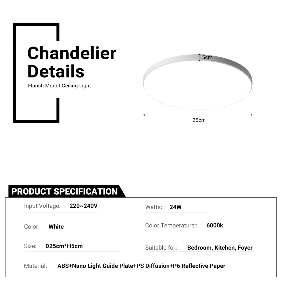 White LED Ceiling Down Light| USOR Australia | RCM certified